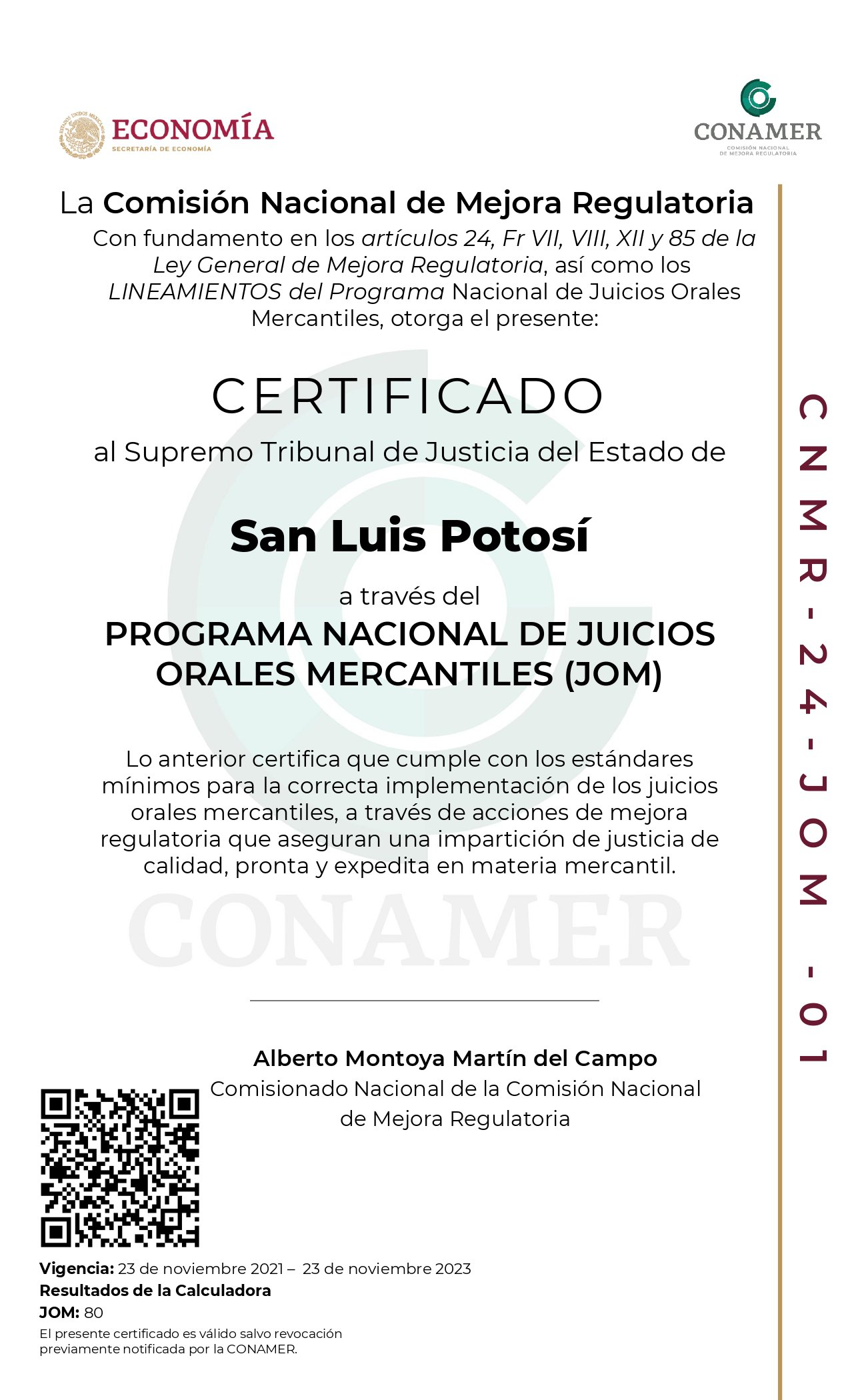 El Poder Judicial del Estado recibió certificación en Juicios Orales Mercantiles - www ...