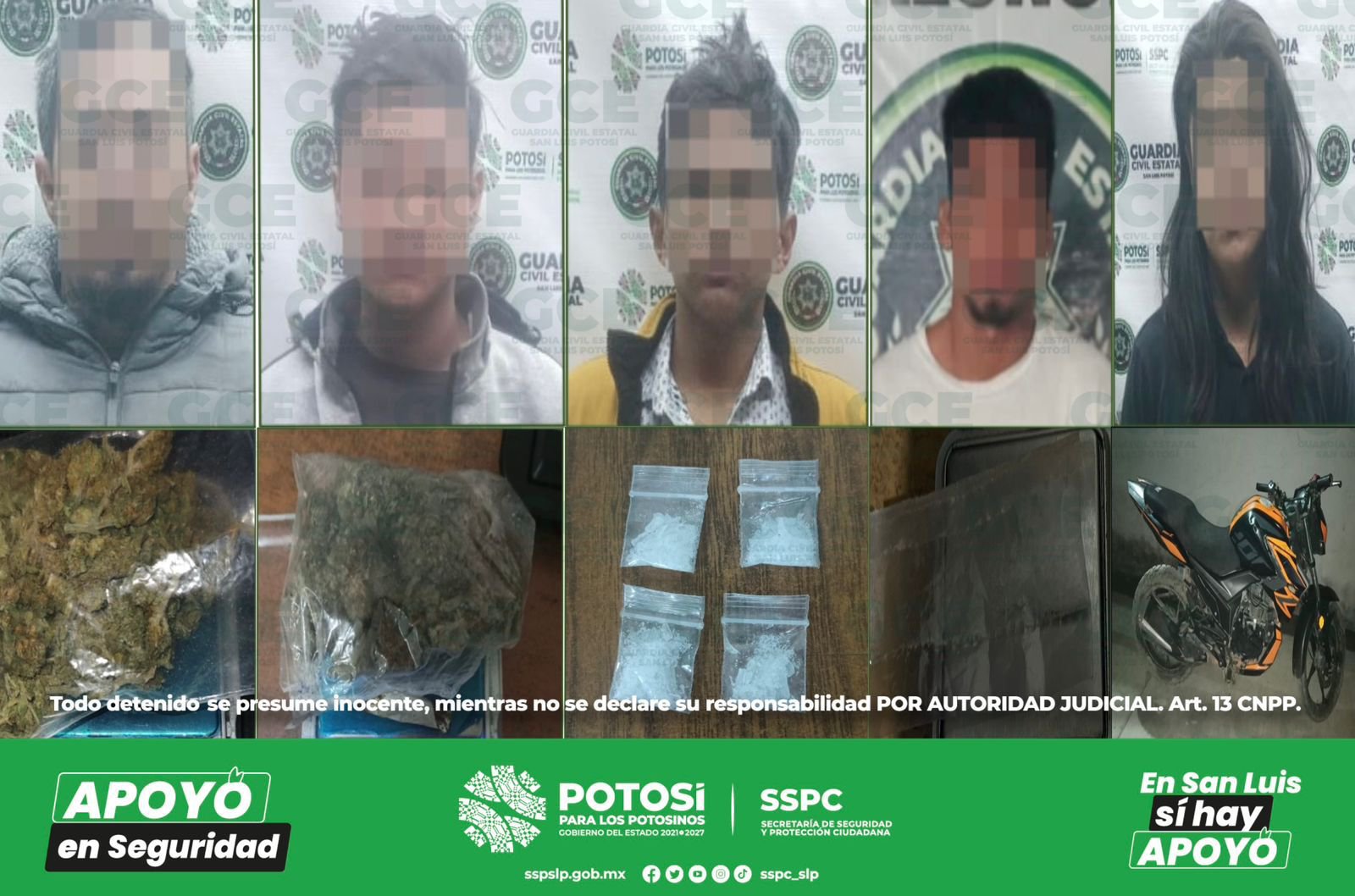 Detienen a siete personas por posesión de droga - www.mirioverde.com